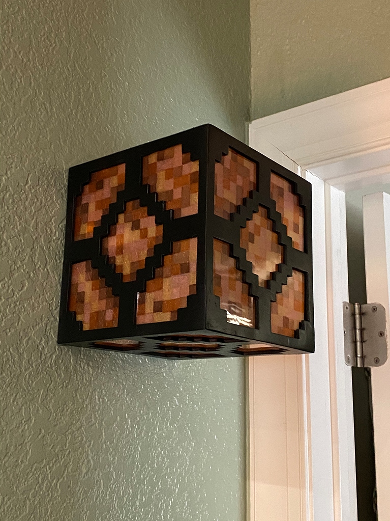 Minecraft Glowstone Lamp Light Cover - Completed Projects - the Lettuce ...