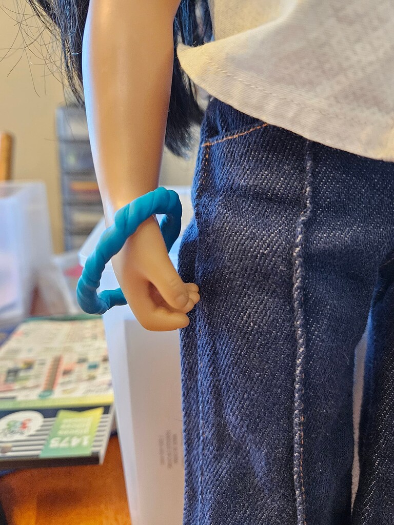 Experimenting with oven-bake clay: doll accessories and a funky ring ...
