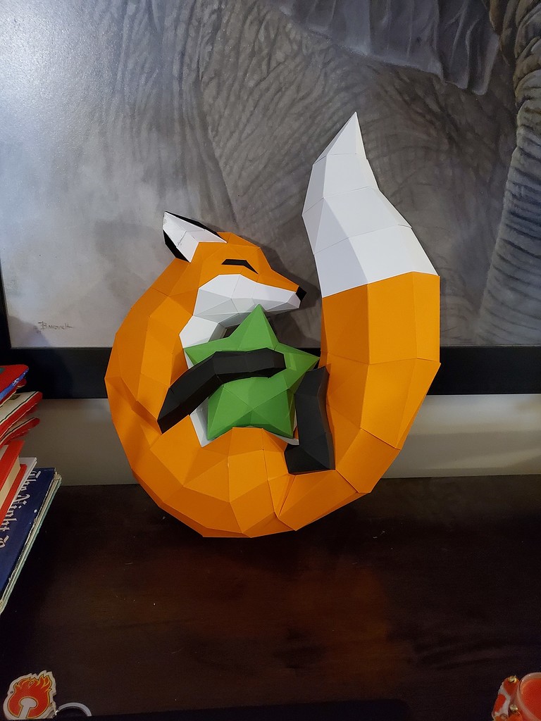 Paper Fox Sculpture - Completed Projects - the Lettuce Craft Forums