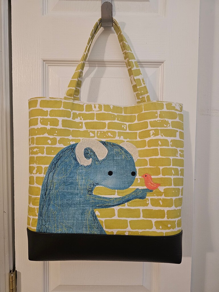 Friendly Monster Tote Bag - Completed Projects - the Lettuce Craft Forums
