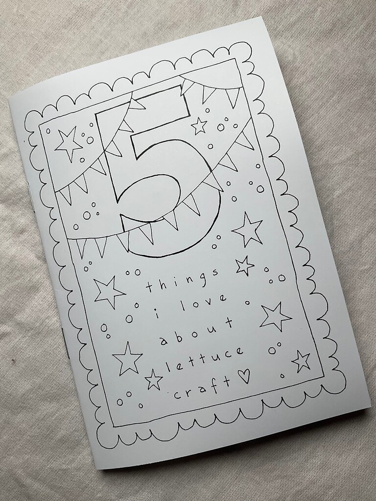 Five things I love about Lettuce Craft Colouring Zine - High Five ...