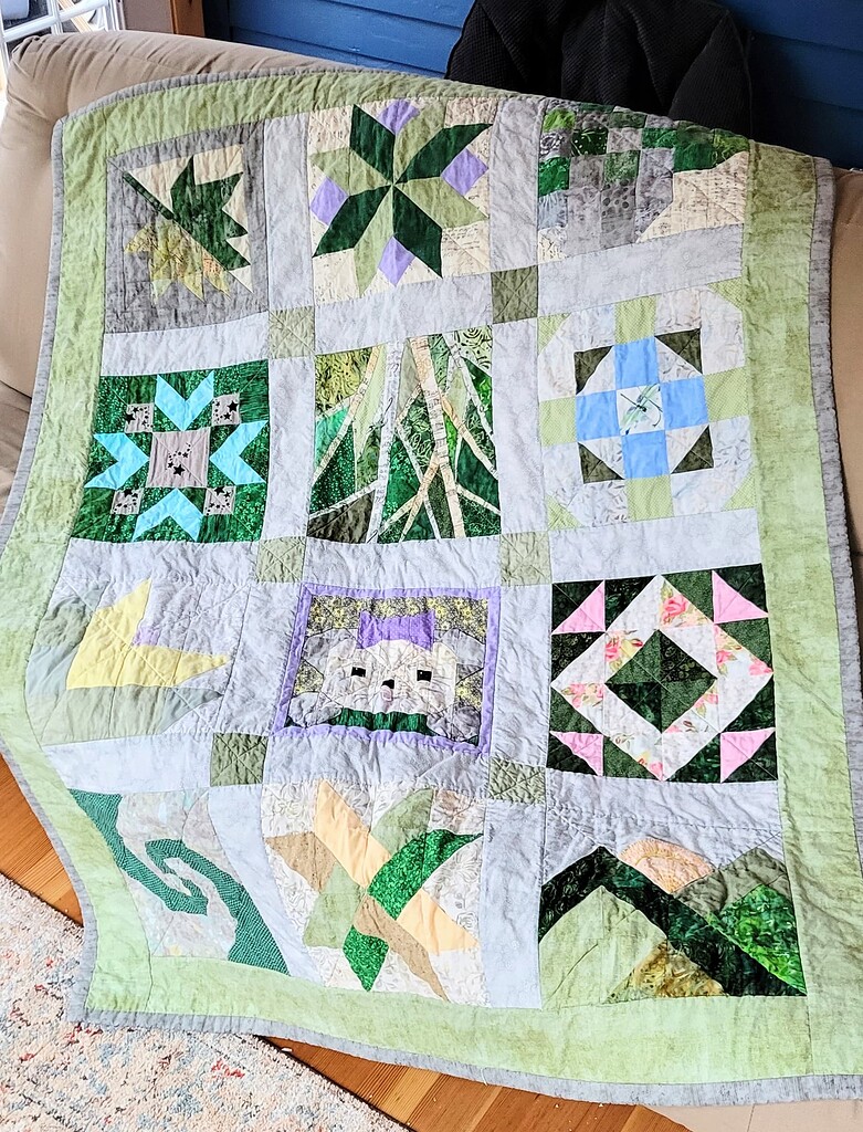 A Lap Full of Soothing Green - Completed Projects - the Lettuce Craft ...