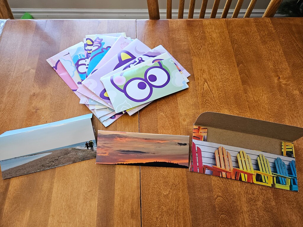 More envelopes from calendars (and a facial tissues box) - Completed ...