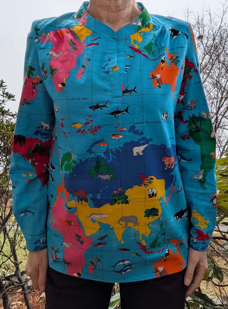World Map Shirt - Completed Projects - the Lettuce Craft Forums