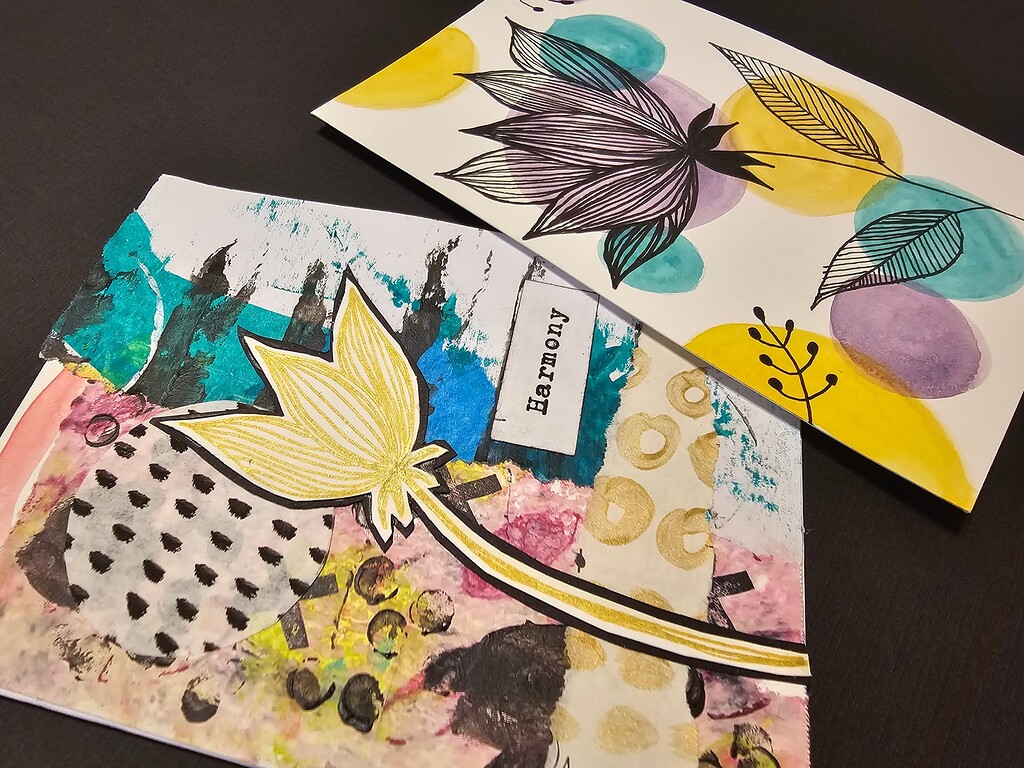 COMPLETE - 4x6 Art Swap - Round 9 - Craft Swaps - the Lettuce Craft Forums