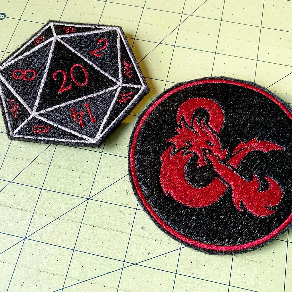 D&D Patches (Machine Embroidery) - Completed Projects - the Lettuce ...