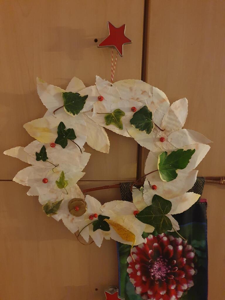 Wreath Fall paper and nature - Completed Projects - the Lettuce Craft ...