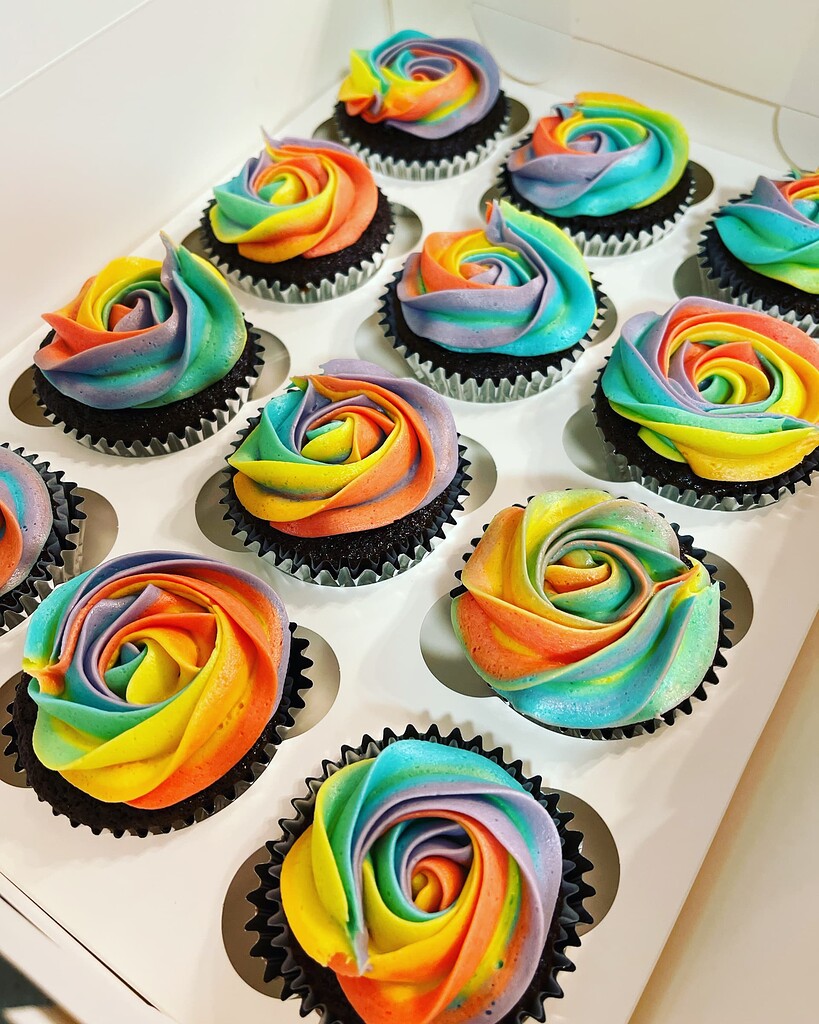 Rainbow Cupcakes! - Completed Projects - the Lettuce Craft Forums