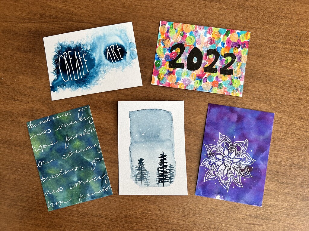My first set of ATCs - Completed Projects - the Lettuce Craft Forums