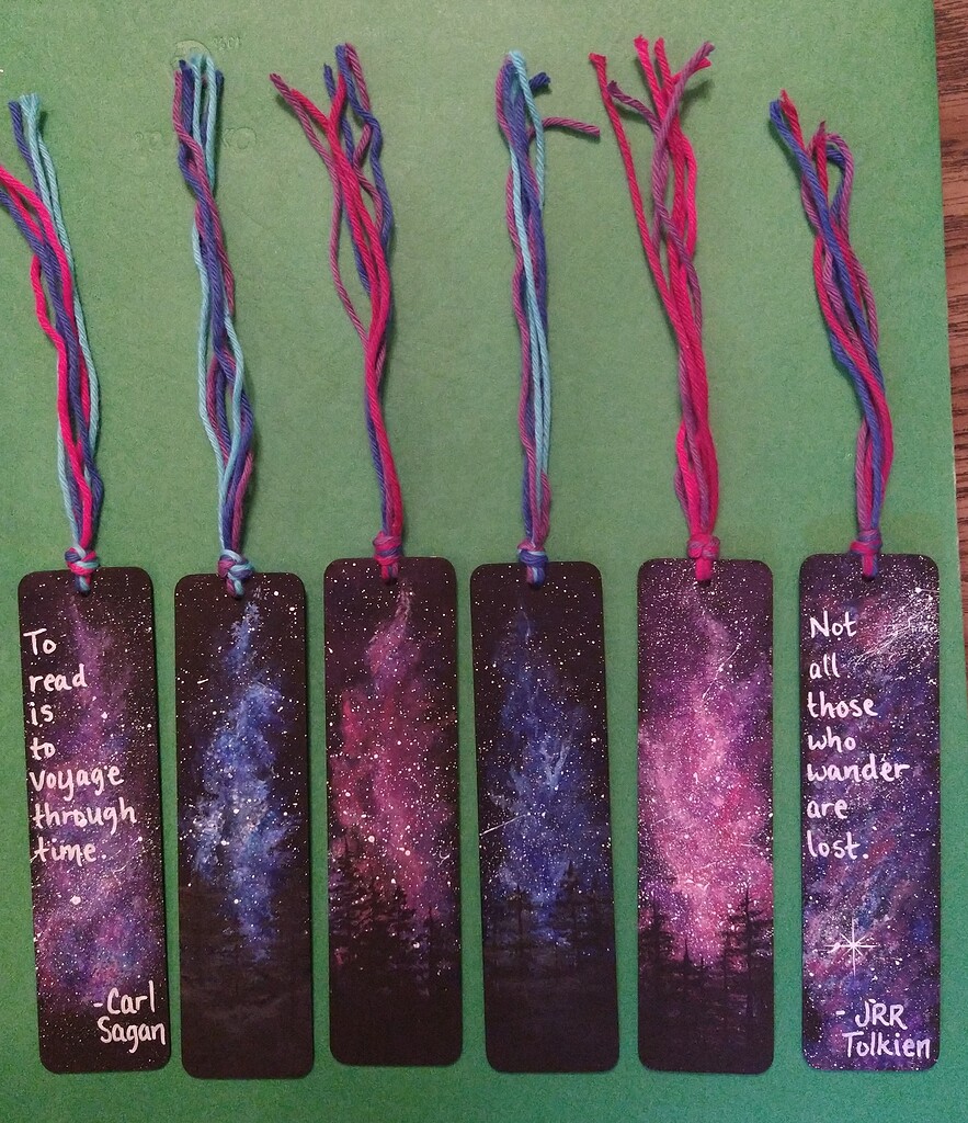 Starry and Bookish Bookmarks - Completed Projects - the Lettuce Craft ...