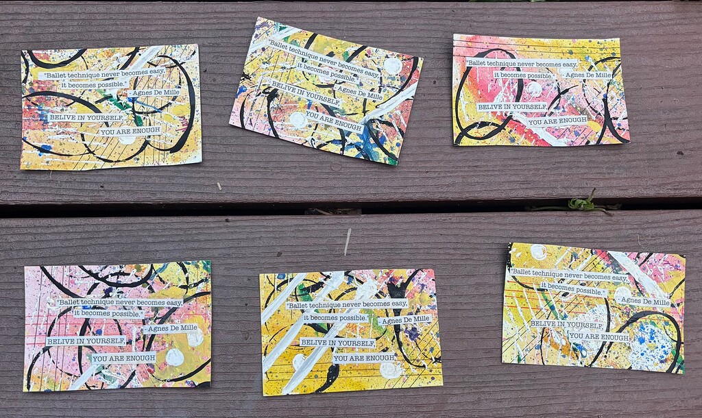 Affirmation Cards for Pointe Class - Completed Projects - the Lettuce ...